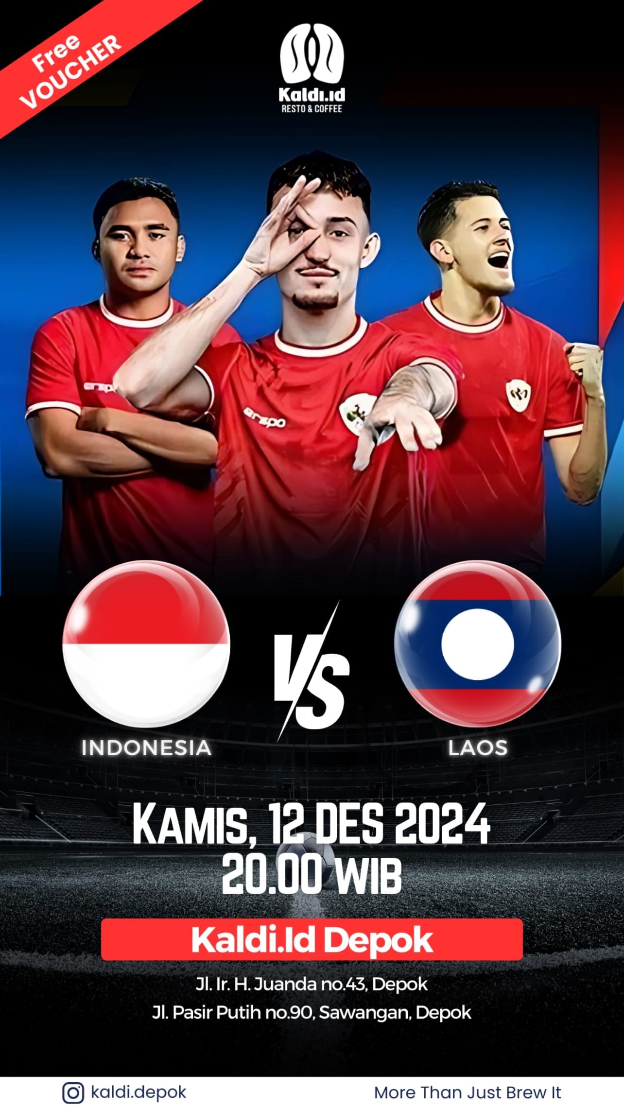 Nobar Depok: Indonesia vs Laos | Event & Info Depok Terkini