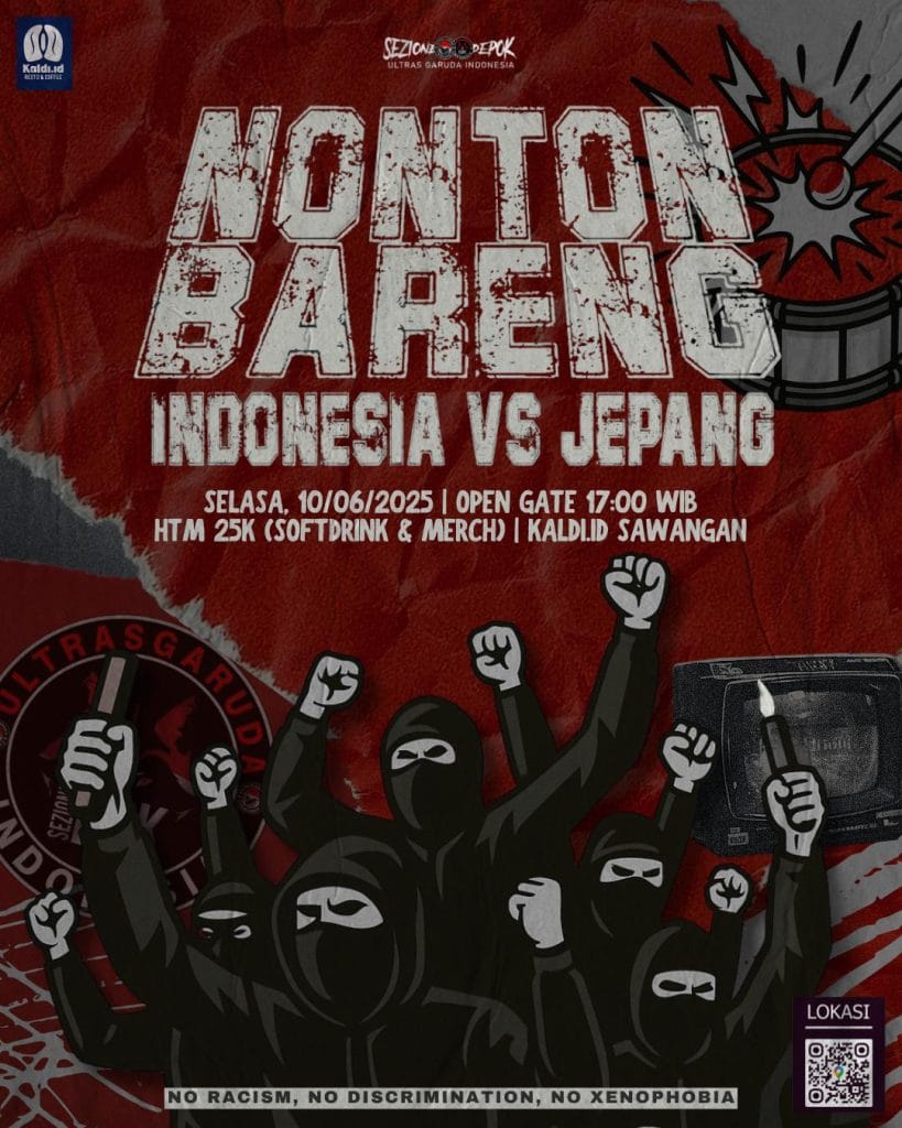 Info Lokasi Nobar: Jepang vs Indonesia | Event & Info Depok Terkini