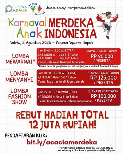 Karnaval Merdeka Anak Indonesia | Event & Info Depok Terkini